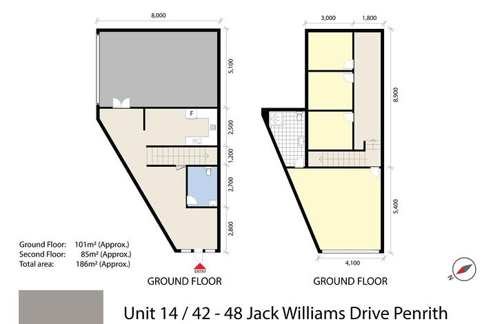 UNIT 14/42 Jack Williams Drive, Penrith, NSW 2750 - Office for lease ...